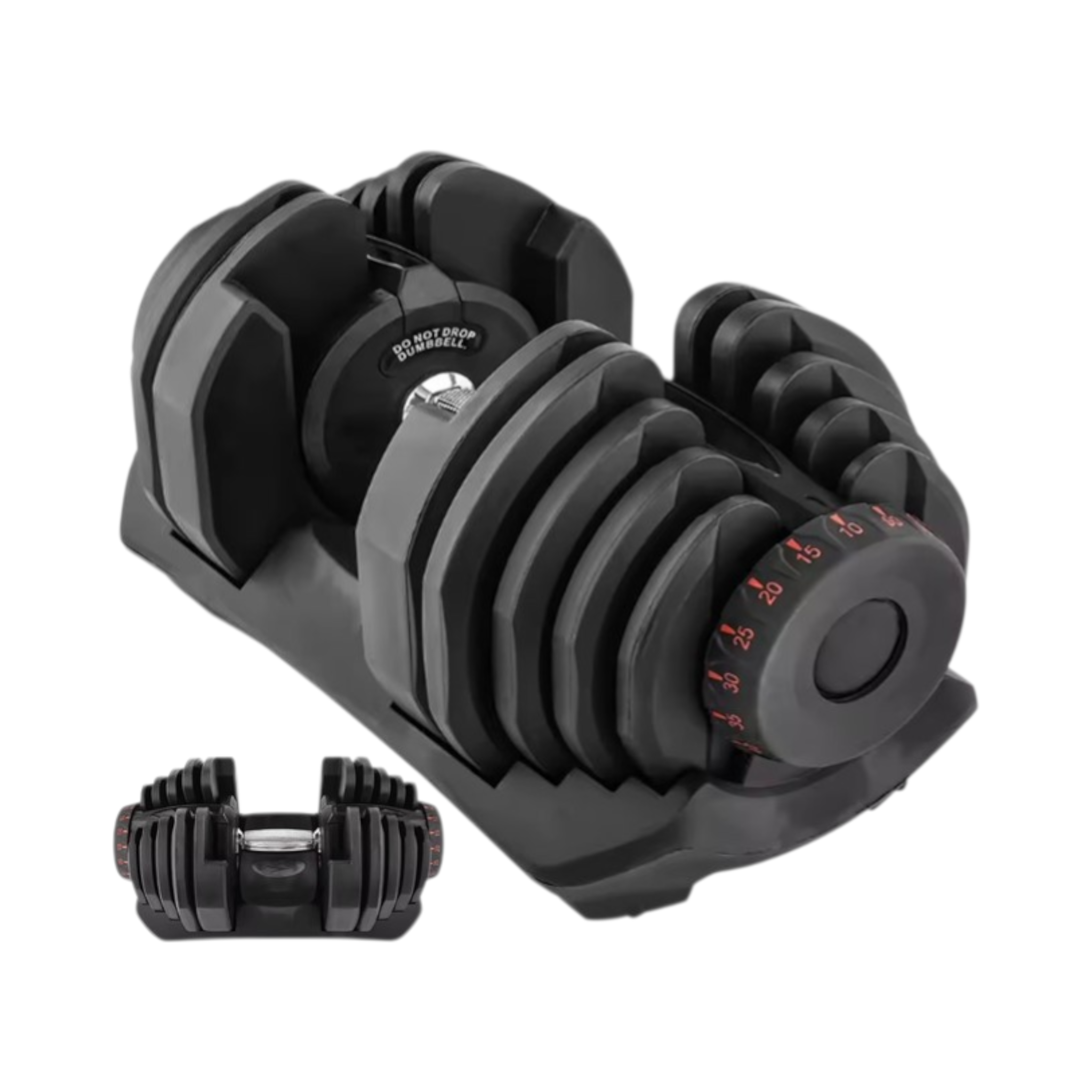 Single 40kg Adjustable Dumbbell 5kg to 40kg 15 In 1 Quick Dial– 1shopstop
