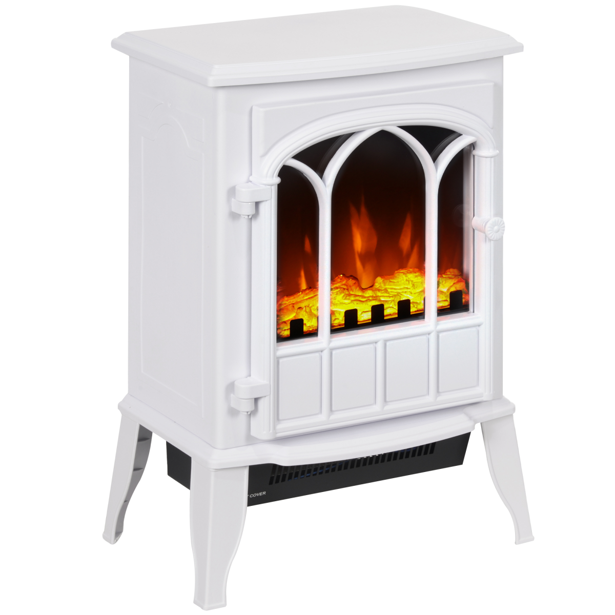 2-in-1 Electric Fireplace Heater with Realistic LED Flame Effect– 1shopstop